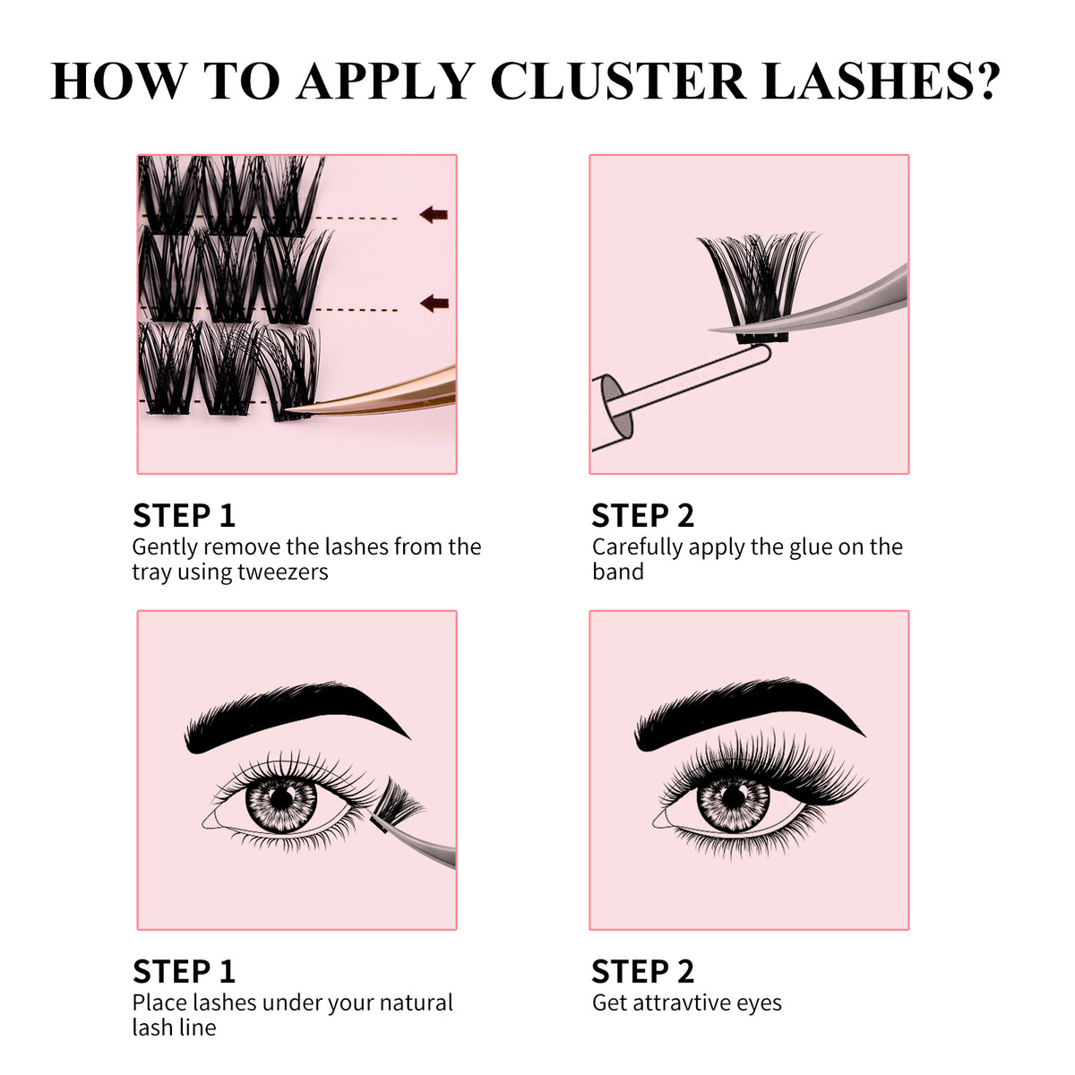 How to Apply DIY Lashes at Home | Fadlash