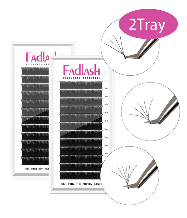 2 Trays Easy Fan Lash Extensions-Fadlash